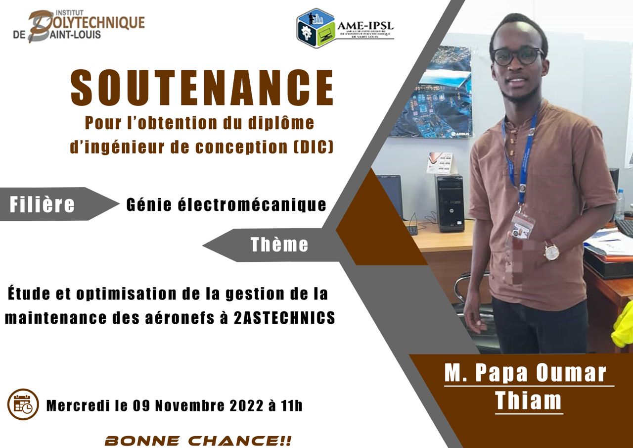 PFE : Papa Oumar Thiam – Institut Polytechnique de Saint-Louis